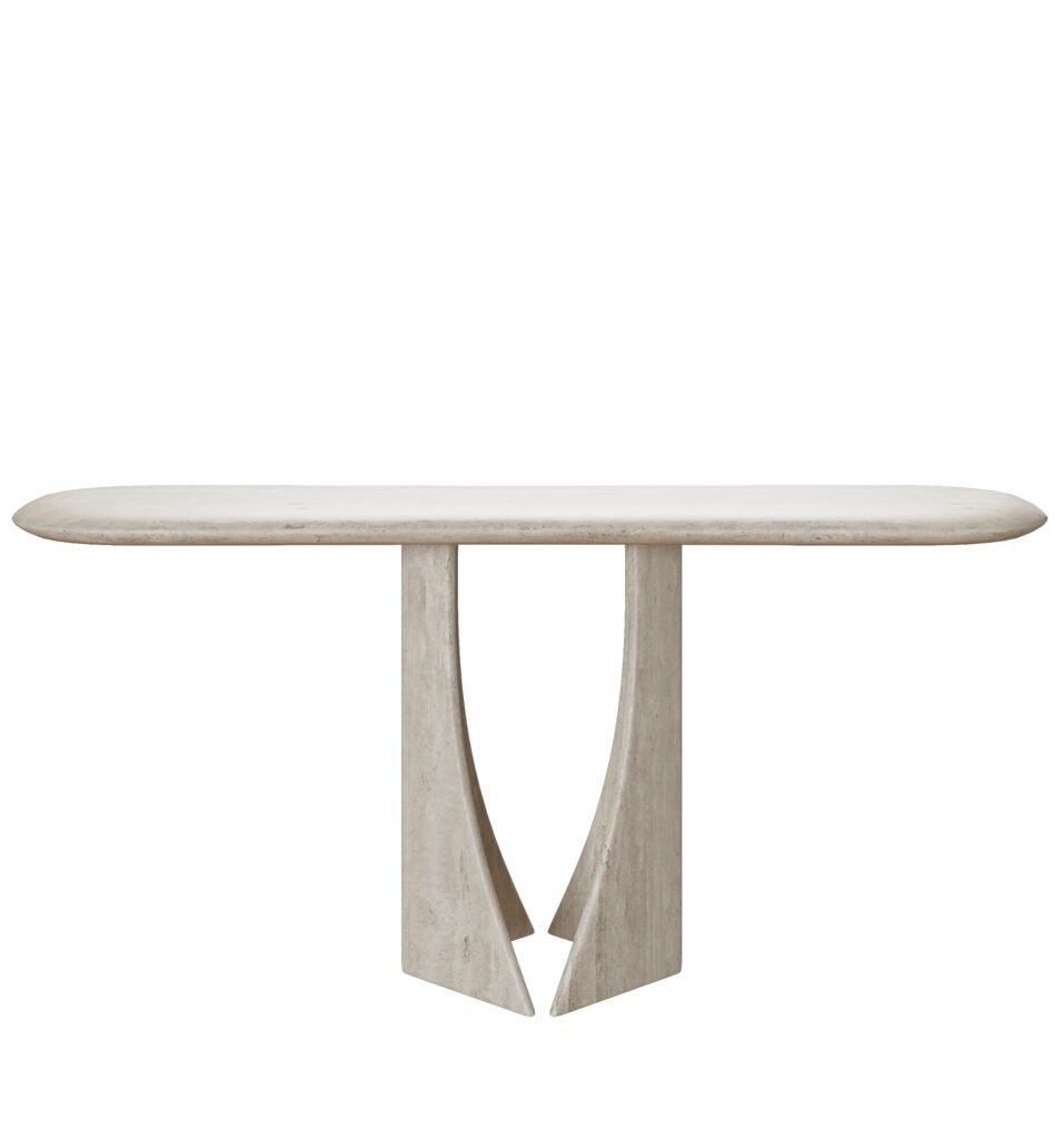 Calypso Travertine Console Table – 3DModelsDesign